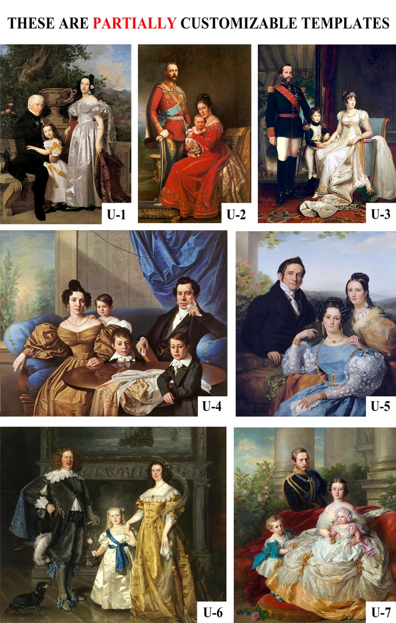 Historical Family Portraits Royal Portraits Renaissance - Etsy