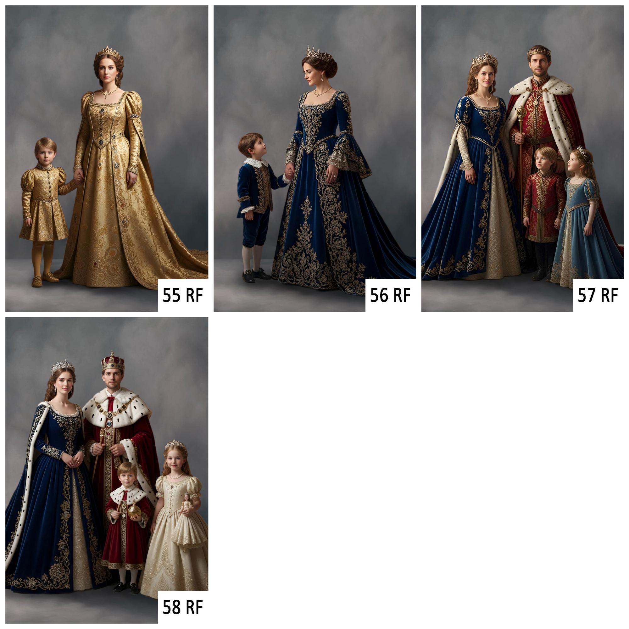Royal Family Portraits, Custom Regal Portraits, Renaissance and ...