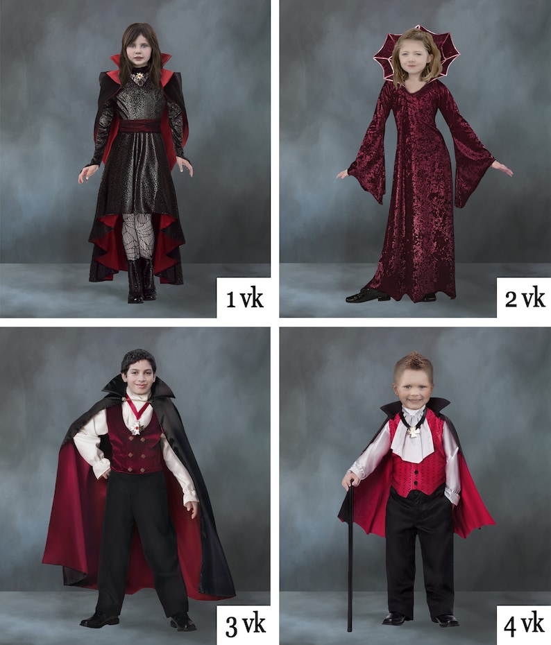 Personalized Vampire Family Portrait, Witch Portrait, Custom Dracula ...