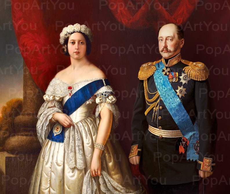 Custom Royal Portrait for Couple Historical Portrait - Etsy