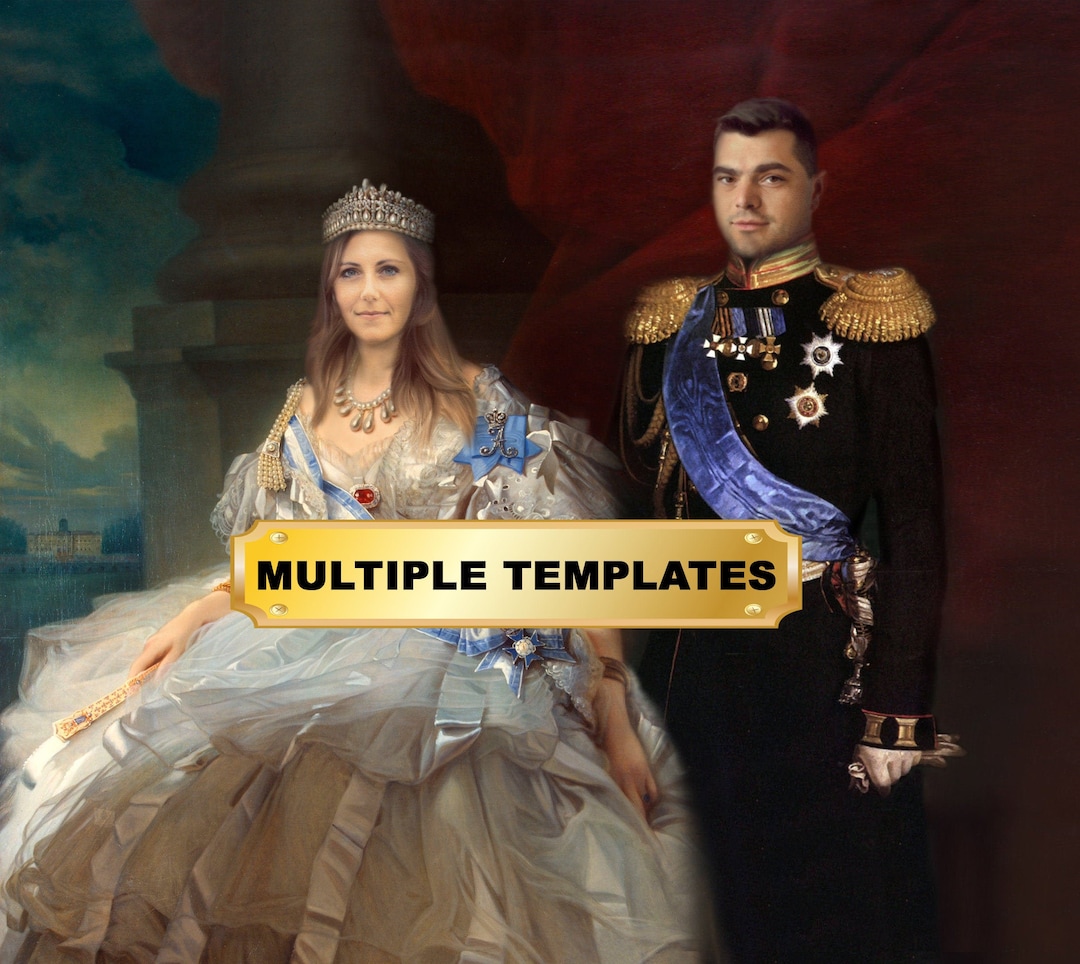 Custom Royal Portrait for Couple, Historical Portrait, Renaissance ...