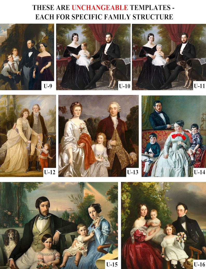 Historical Family Portraits Royal Portraits Renaissance | Etsy