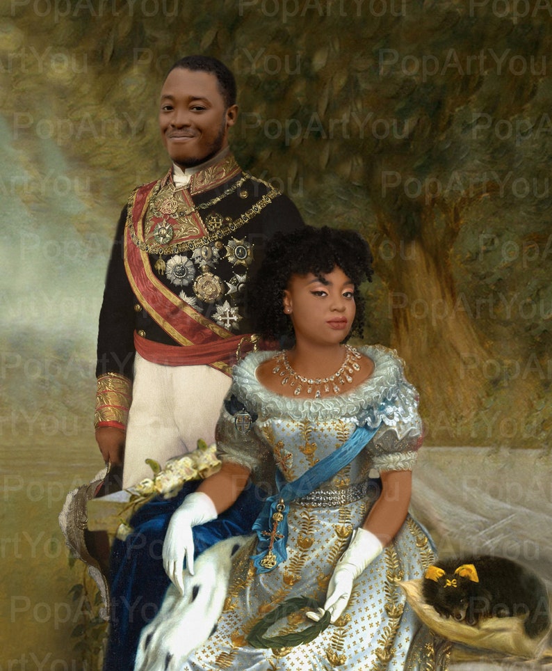 Custom Royal Portrait for Couple Historical Portrait - Etsy