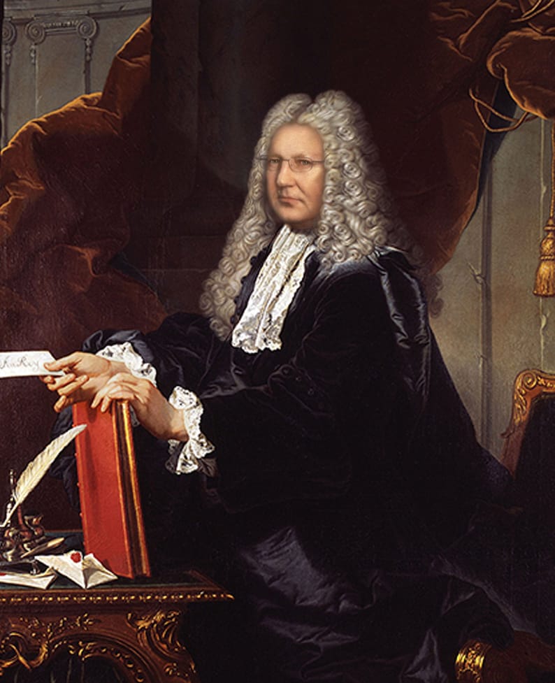 Custom Judge Portrait for Him, Historical Portrait With a White Wig ...