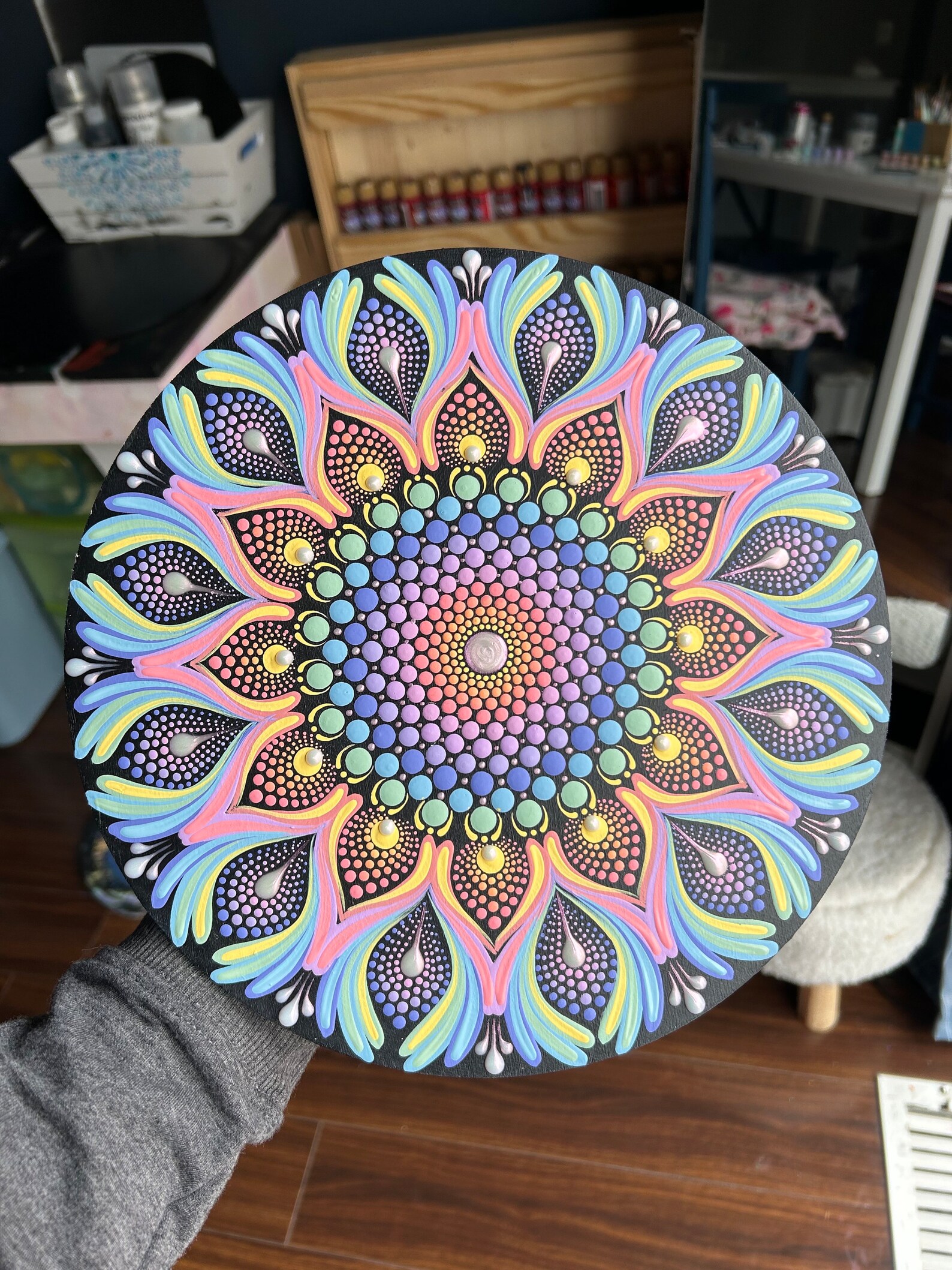 10 Pastel Mandala, Mandala Art, Wall Art, Wall Decor, Rainbow - Etsy