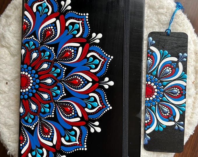 Mandala Journal, Hand Painted Journal, Hand Painted Mandala Journal - Etsy