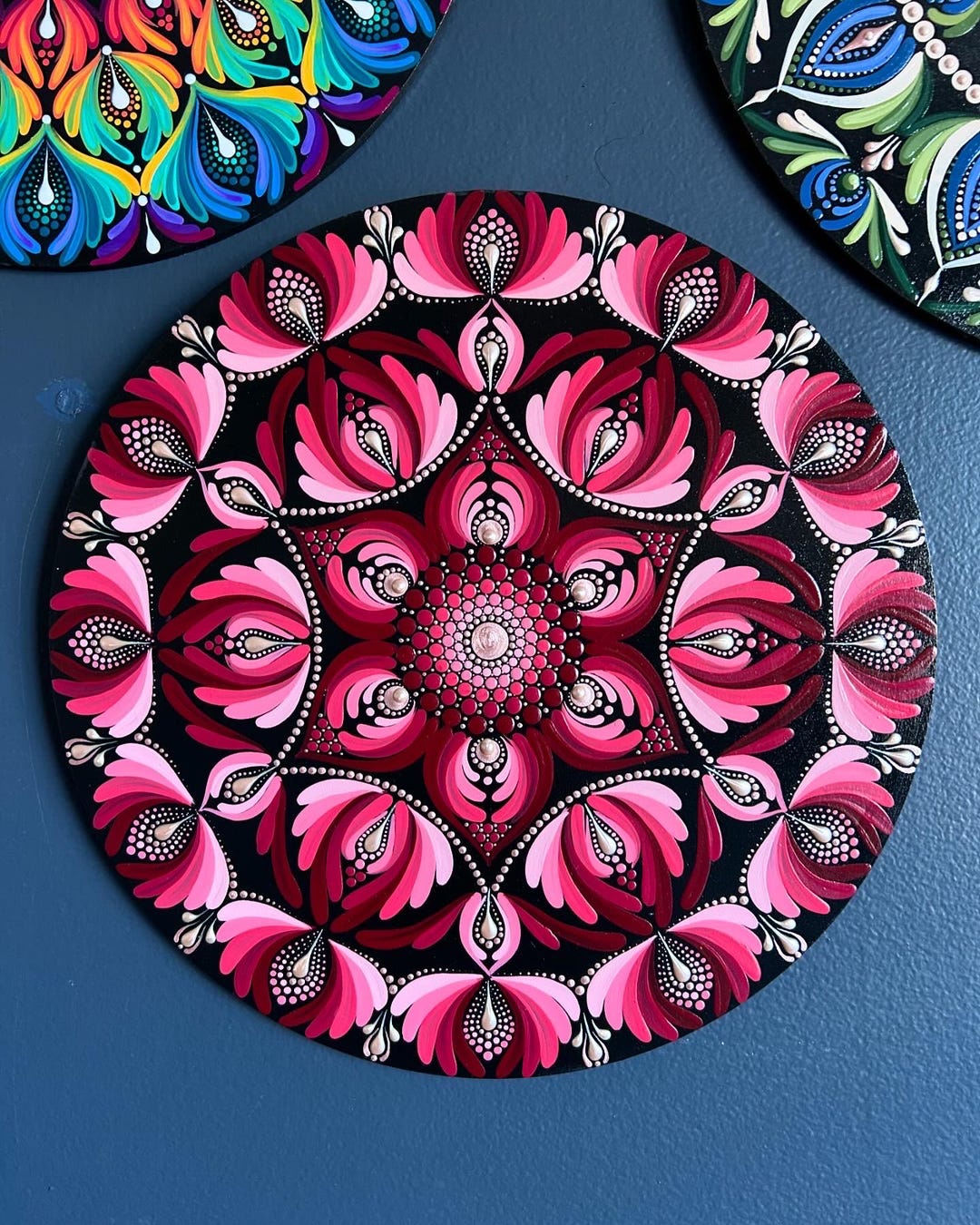 12” Mandala, Mandala Art, Wall Art, Wall Decor - Etsy