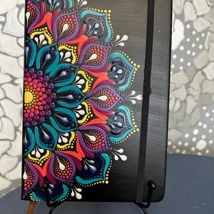 Mandala Journal, Hand Painted Journal, Hand Painted Mandala Journal - Etsy