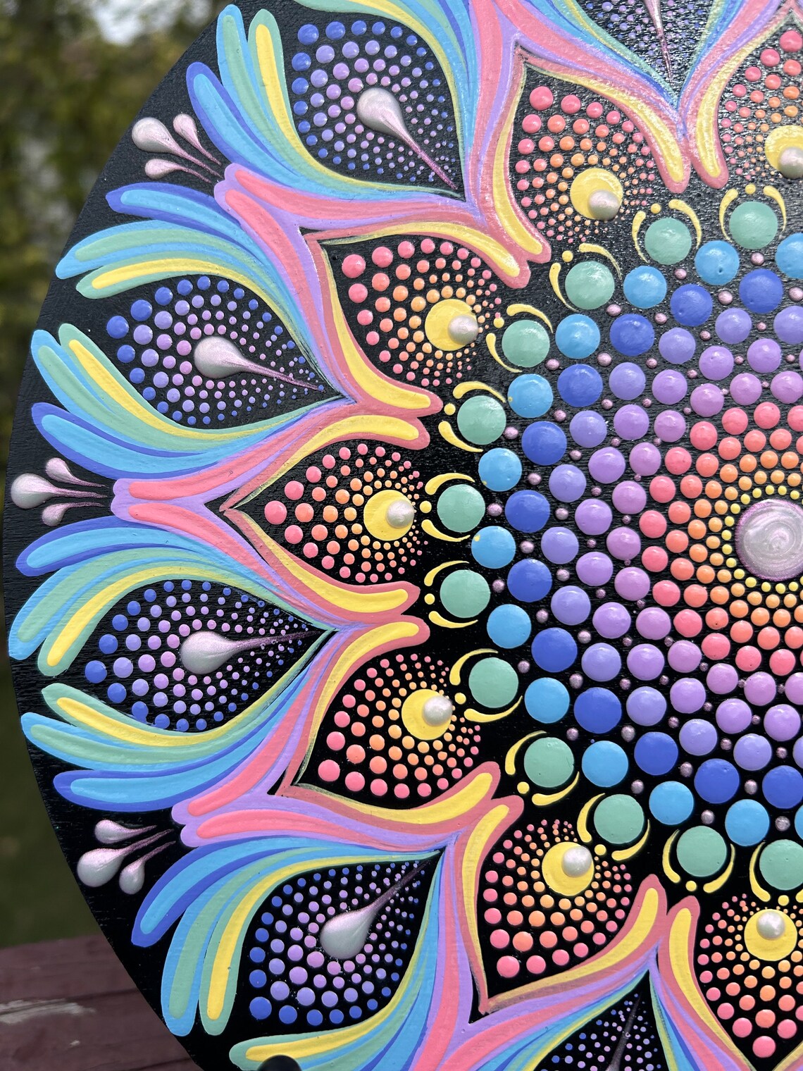 10 Pastel Mandala, Mandala Art, Wall Art, Wall Decor, Rainbow - Etsy