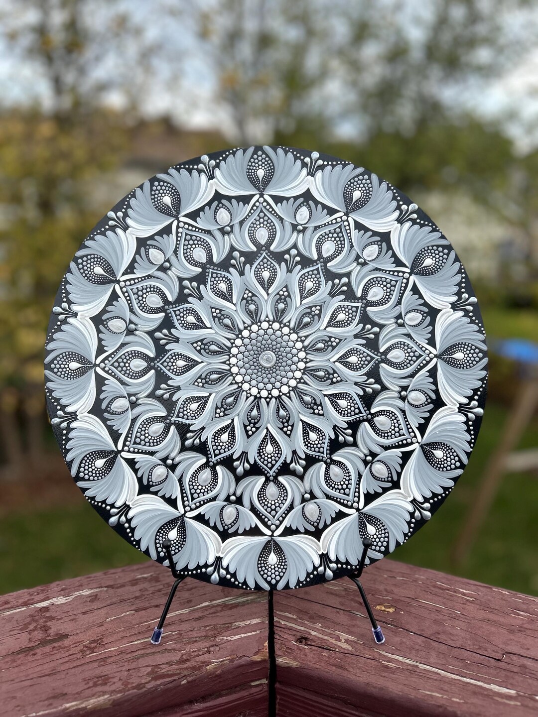 14 Gray Mandala, Mandala Wall Art - Etsy