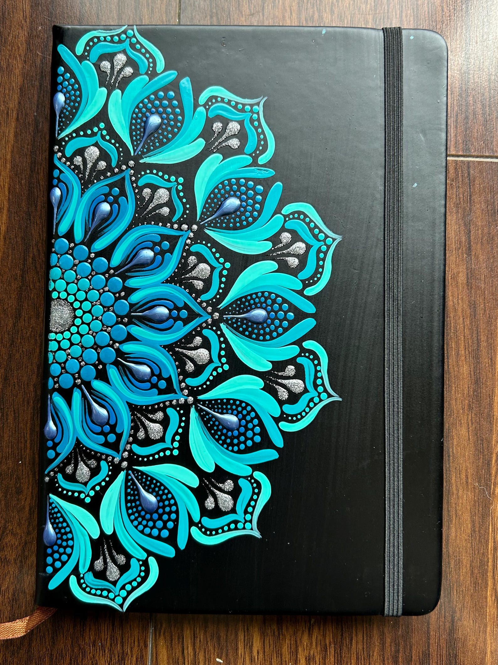 Mandala Journal, Hand Painted Journal, Hand Painted Mandala Journal - Etsy