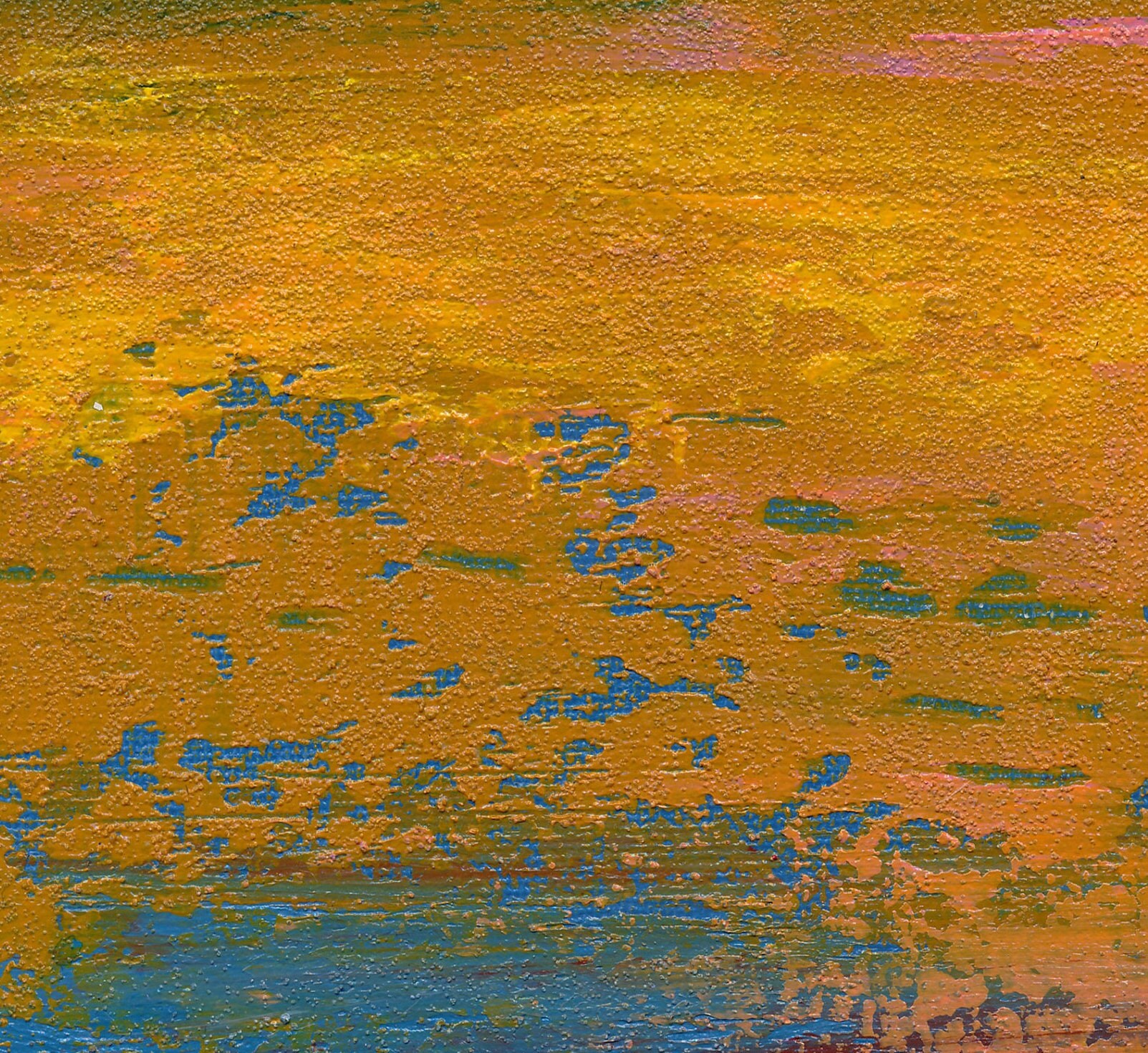 Small Original Abstract Painting on Canvas, Landscape Modern Artwork ...