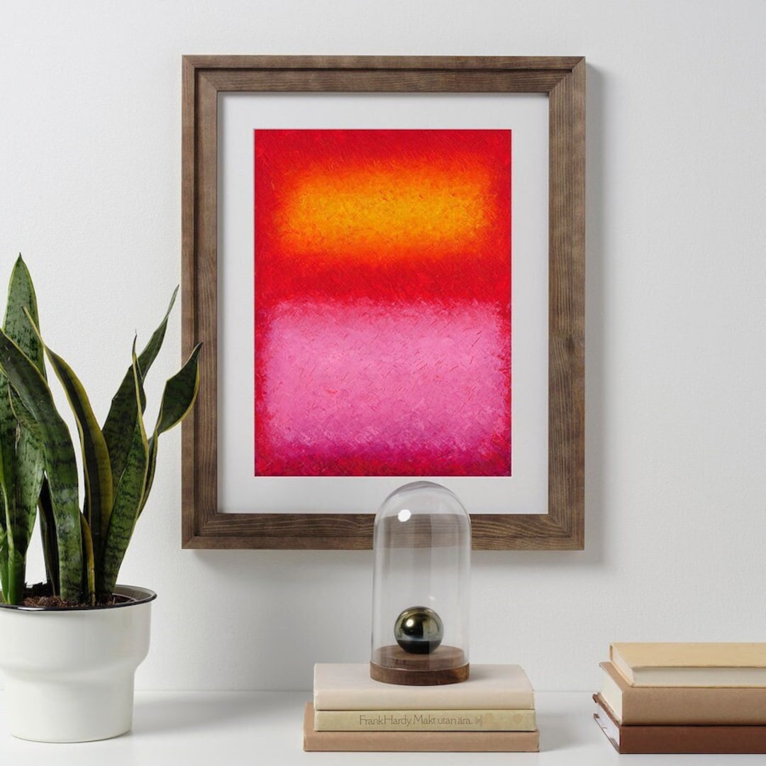 Abstract Red Painting Original Abstract Wall Art, Modern Wall Art ...
