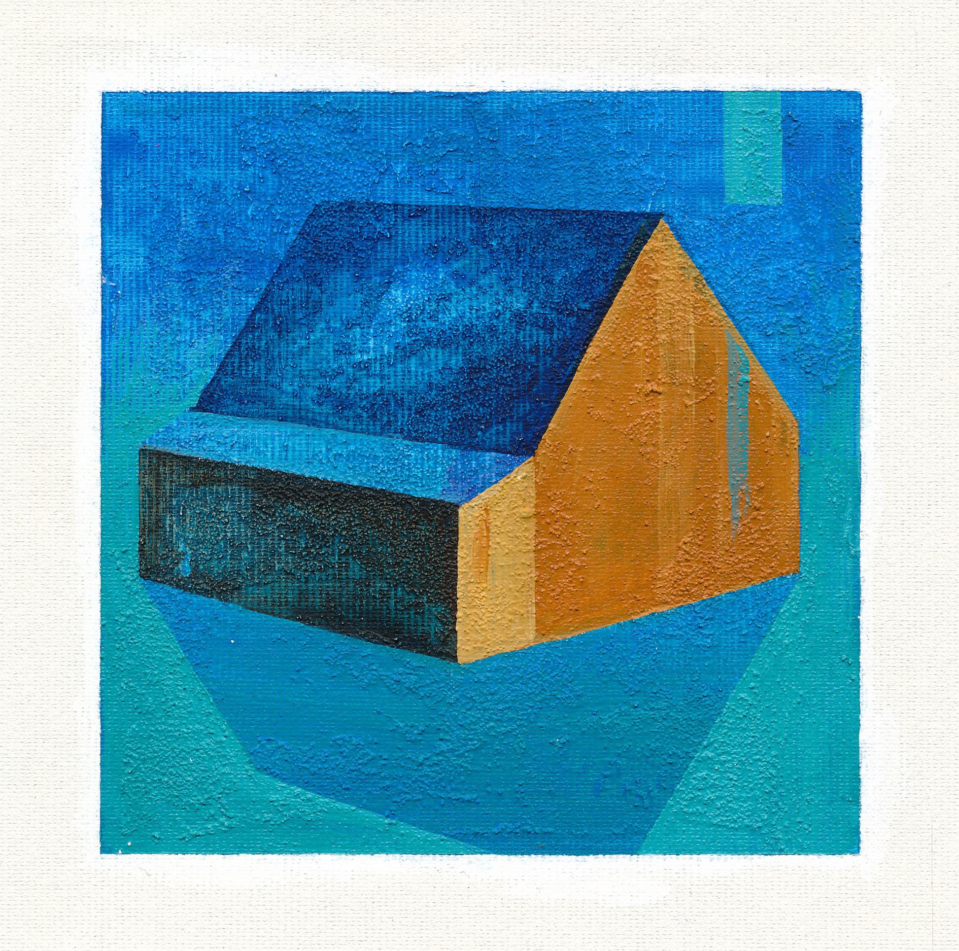 Small House Original Acrylic Painting on Canvas Landscape Painting ...