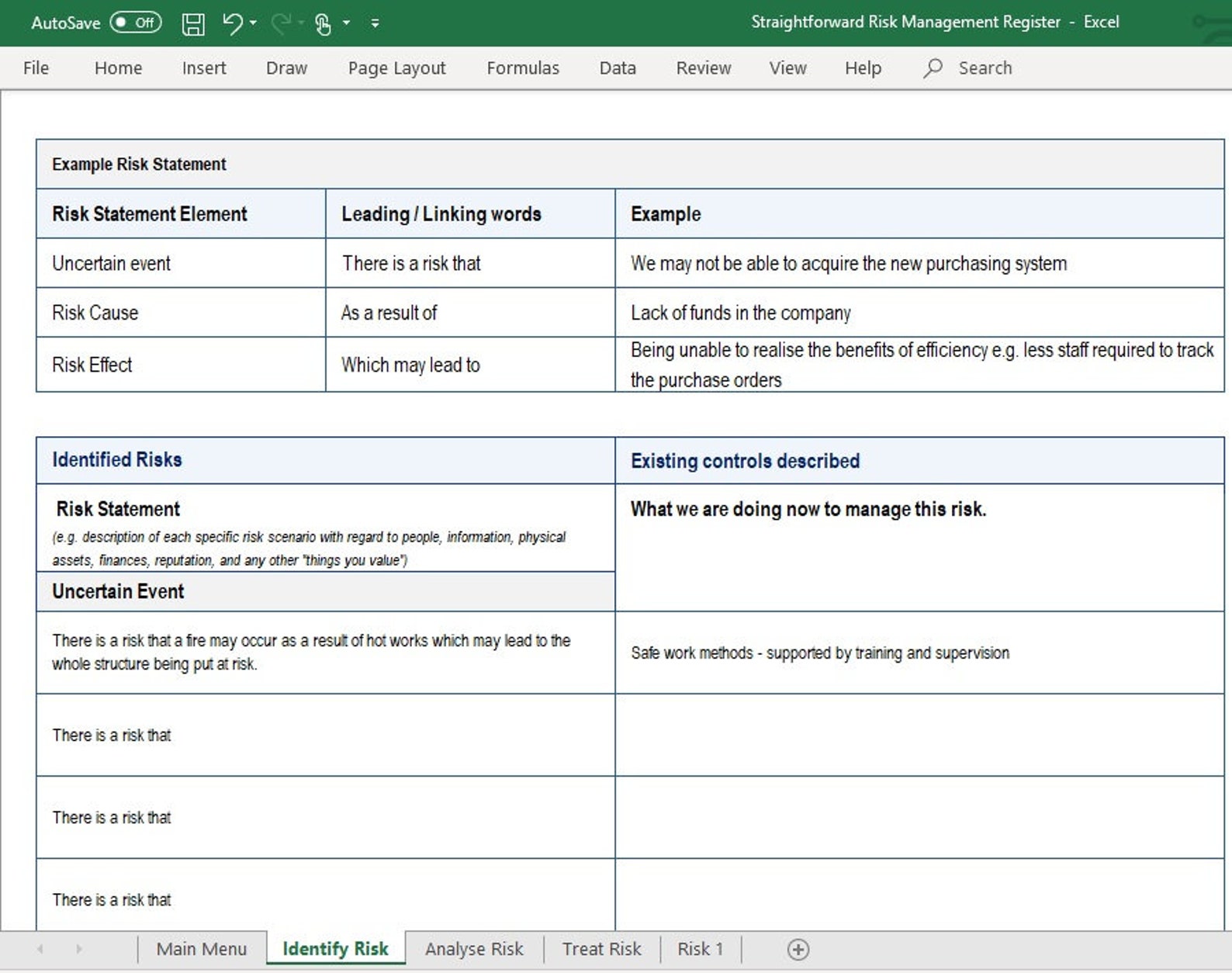 Risk Register and Management Plan - Identify, Analyse and Treat Your ...