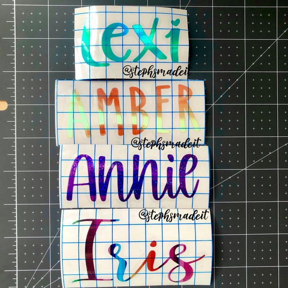 Name Decal Sticker Personalized Name Label Tumbler Cup | Etsy