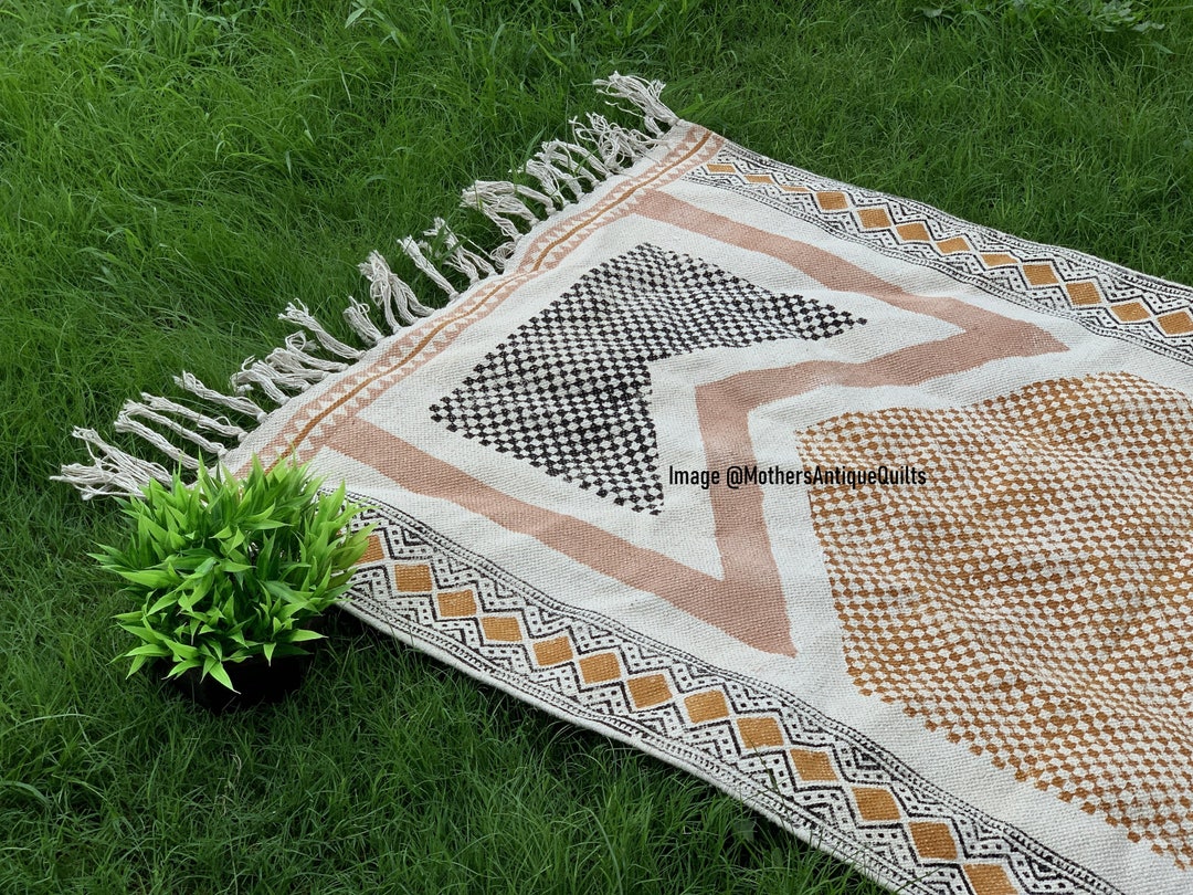 3x5 Ft Rug, Cotton Rug, Living Room Rug, Handmade Rug, Modern Rug ...