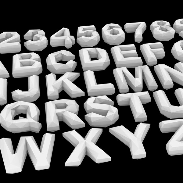 Alphabet Letters Stl - Etsy