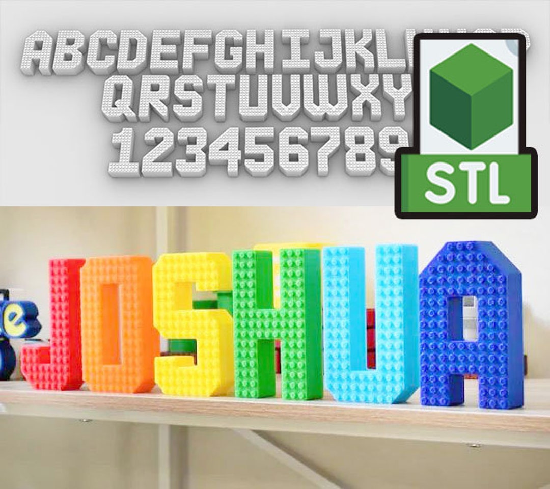 Stl 3d Printer Files Letters Alphabet 3d Stl Letters and Numbers - Etsy UK
