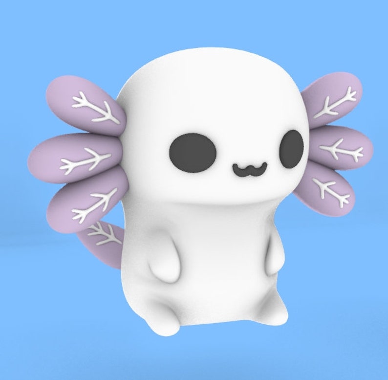 3D Model Axolotl Cute Stl File - Etsy 3D Model Axolotl Cute Stl File - Etsy