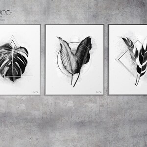 Minimalist Wall Art Posters Simple Art Prints Black and | Etsy