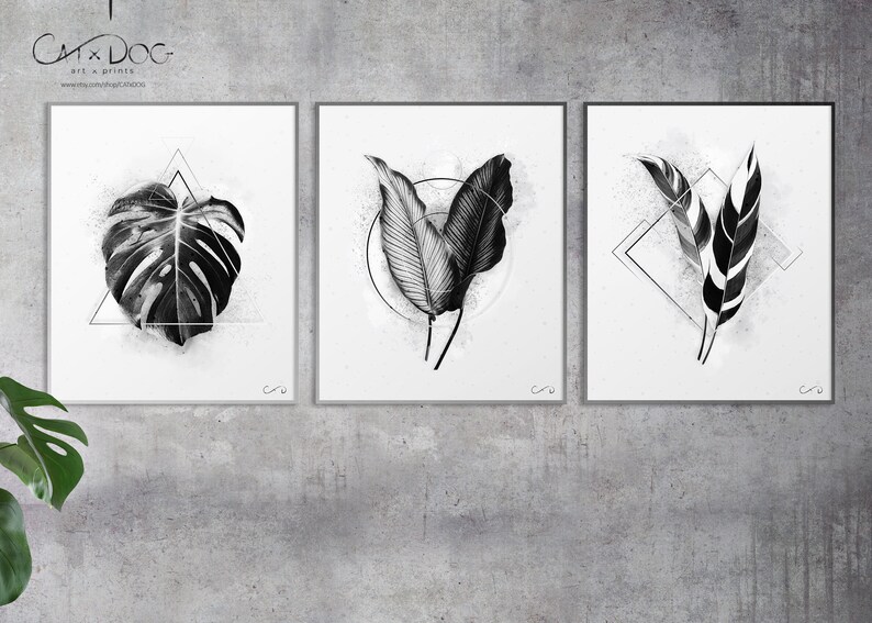 Minimalist Wall Art Posters Simple Art Prints Black and | Etsy