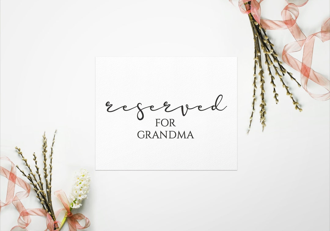 Reserved Sign - Printable & Editable Wedding Sign Pritnable Sign for ...