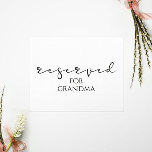 Reserved Sign - Printable & Editable Wedding Sign Pritnable Sign for ...