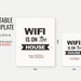 Editable WI FI Sign Wi FI is on the House Instant Digital Printable ...