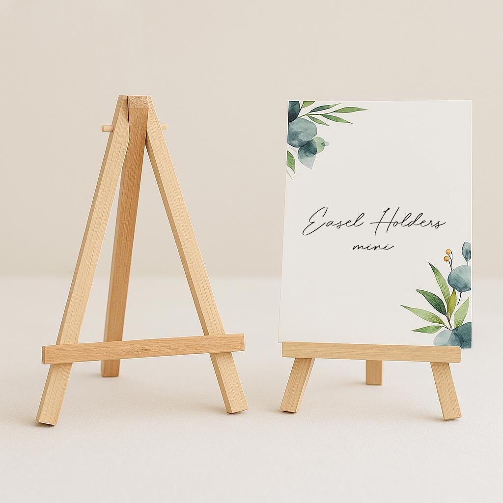 Wooden Easel for Wedding Table Decoration. Small Stand, Table Number ...