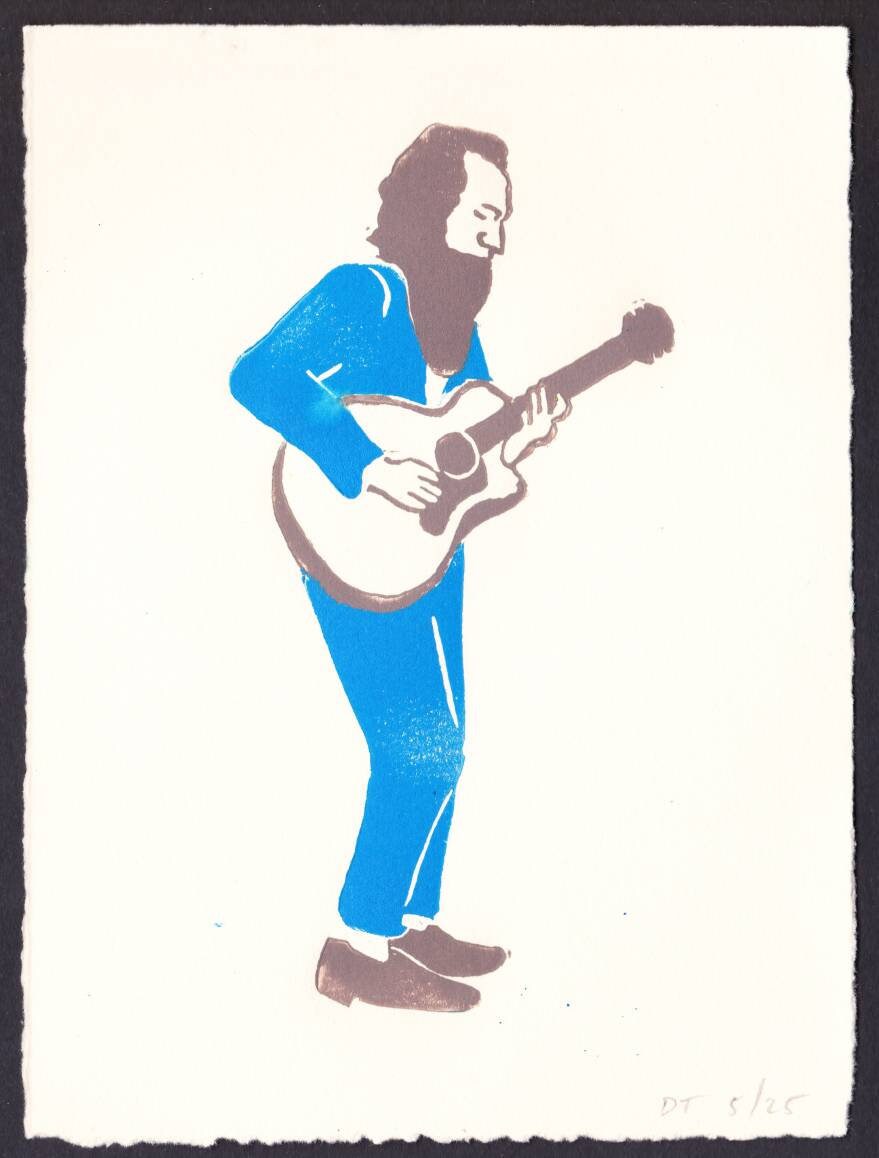 Iron & Wine Sam Beams Limited Edition Handmade Linocut - Etsy