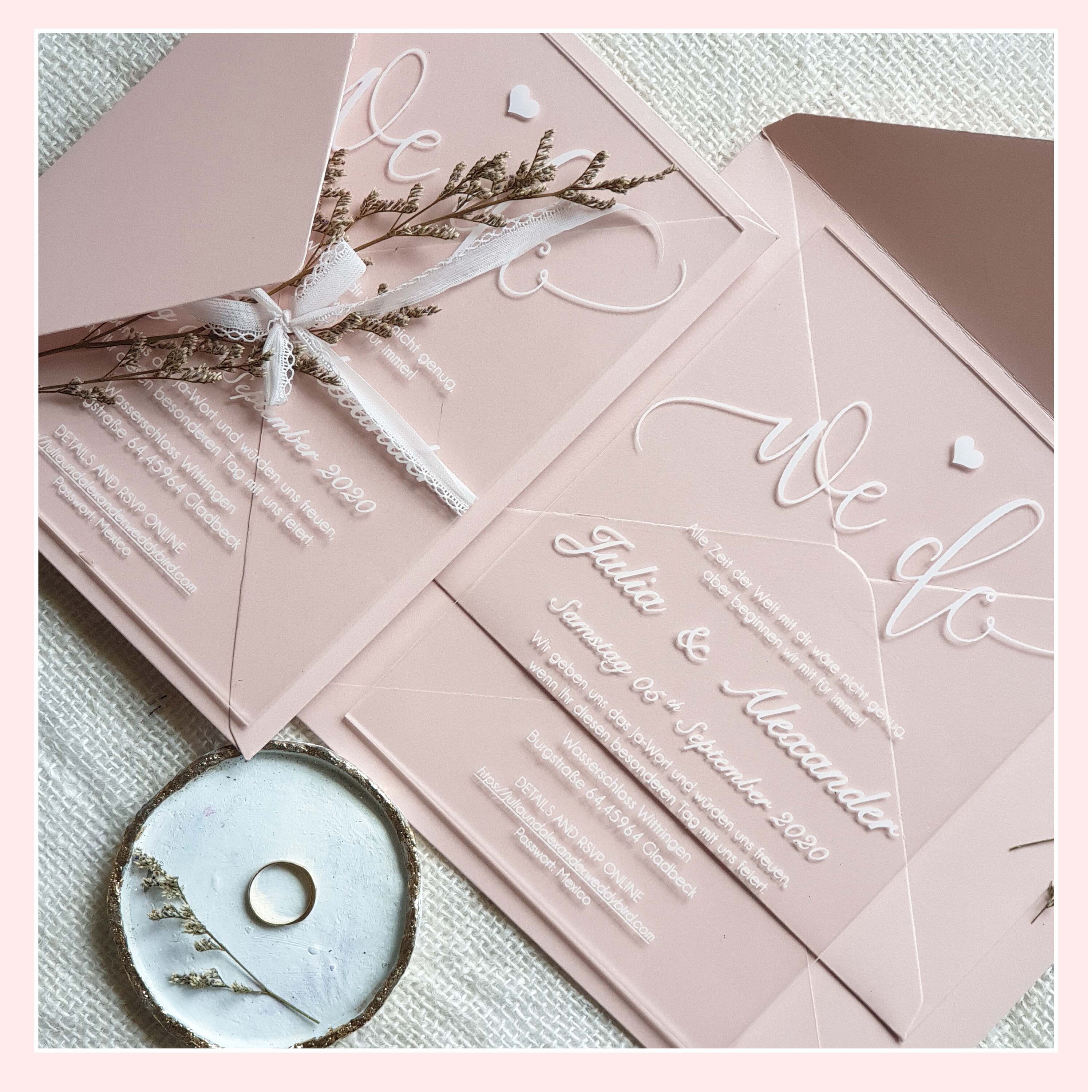 Unique Acrylic Invitation Acrylic Wedding Invitation With Etsy