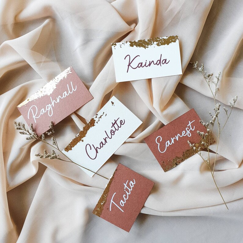 Placement Cards for Weddings Birthdays Dinner Party/ Unique - Etsy