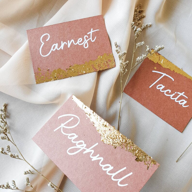 Placement Cards for Weddings Birthdays Dinner Party/ Unique | Etsy