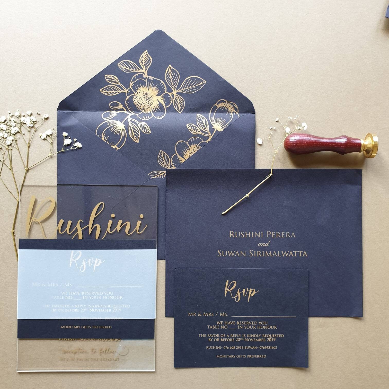Acrylic Invitation With Envelope - Etsy