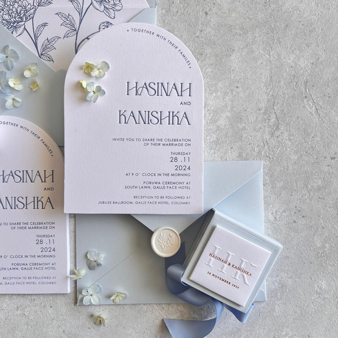 Arch Shaped Wedding Invitation Modern Invitation Minimal and Minimalist ...