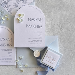 Arch Shaped Wedding Invitation Modern Invitation Minimal and Minimalist ...