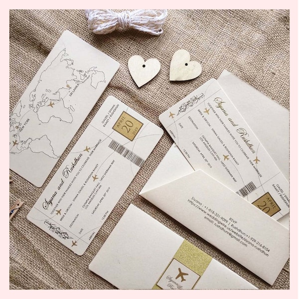 Airplane Wedding Invitations - Etsy