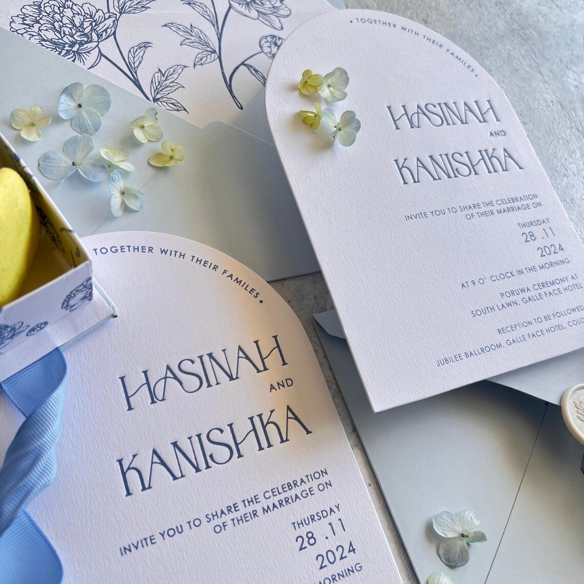Arch Shaped Wedding Invitation Modern Invitation Minimal and Minimalist ...