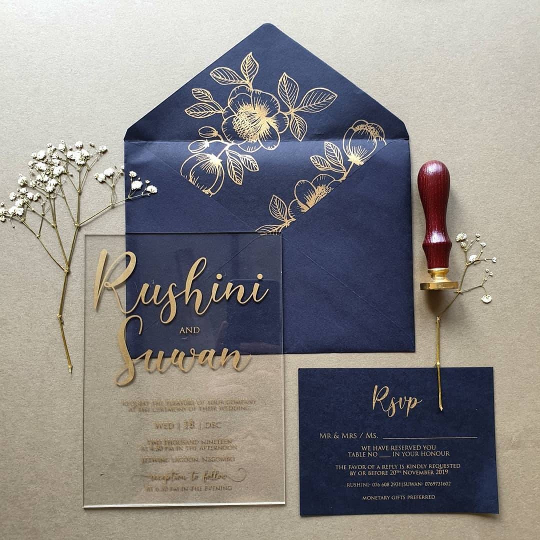 Acrylic Invitation With Envelope - Etsy