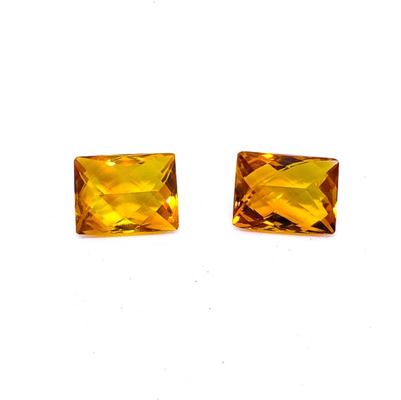 Pair of Citrine Fancy Checkerboard Cut 19x14.5 - Etsy