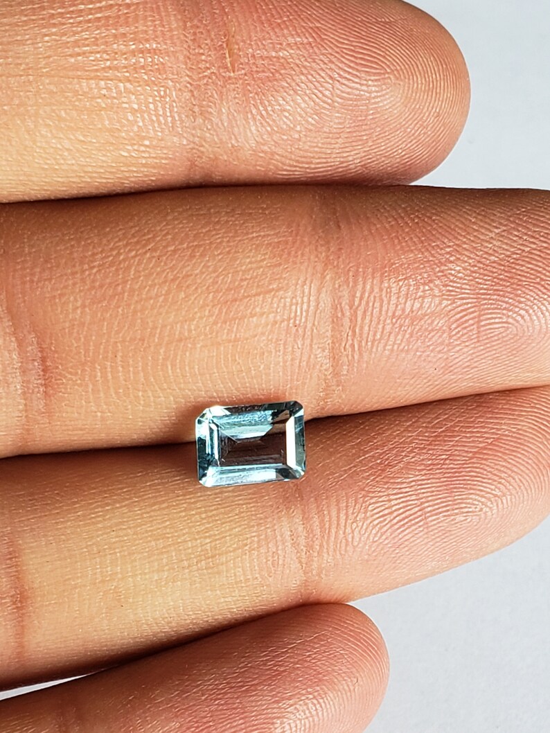 Natural Aquamarine 4x3/5x3/6x4/7x5/8x6 Mm Octagon-shaped - Etsy
