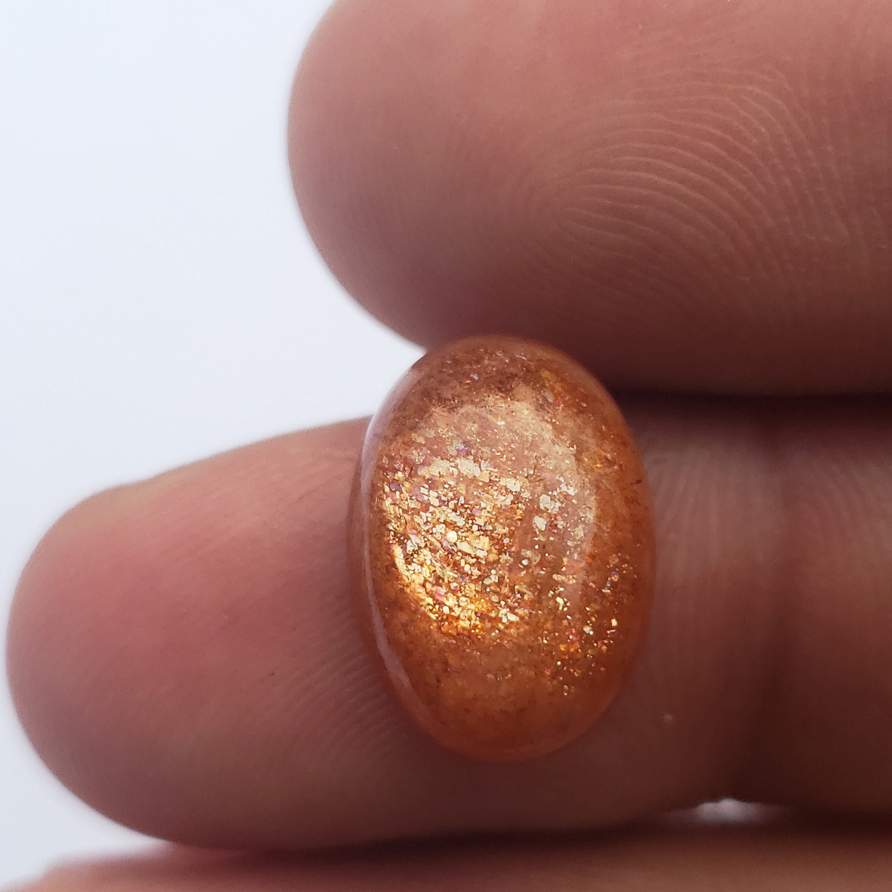 Natural Sunstone 14.1x10 mm Oval shaped cabochon gemstone | Etsy