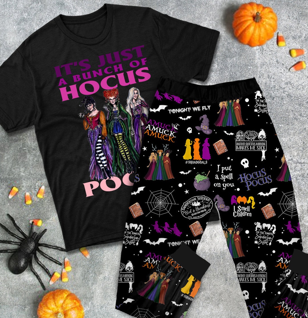 It's Just A Bunch of Hocus Pocus Pajamas Set Hocus Pocus - Etsy