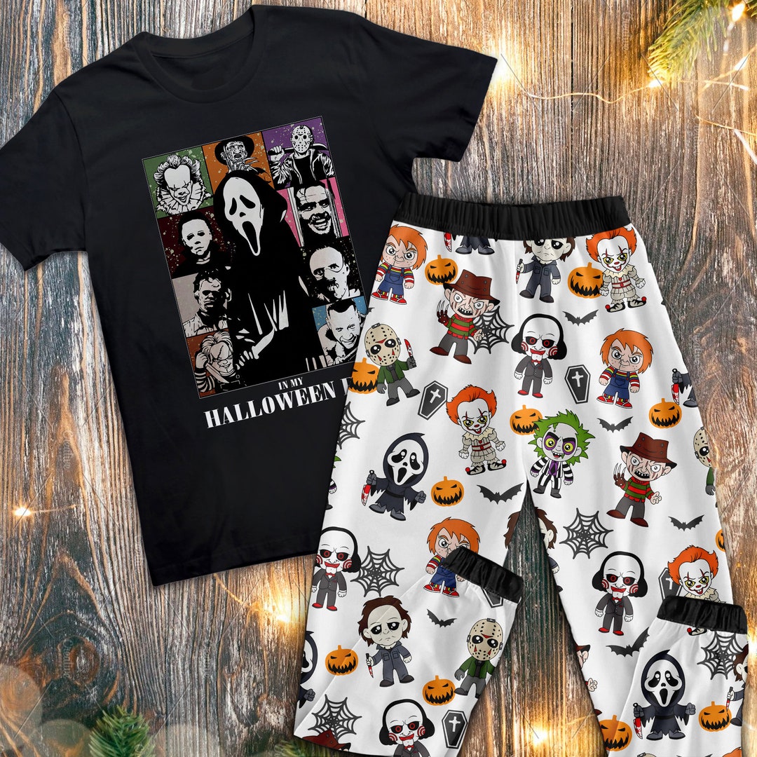 The Terrors Tour Halloween Pajamas Set Scary Eras Tour - Etsy