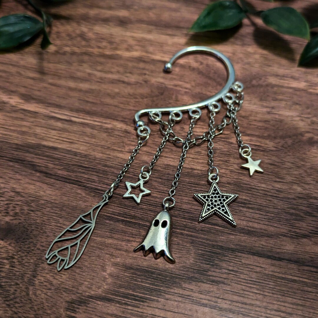 Non-piercing Ear Cuff Bat Ghost Star Jewellery Jewelry Non-piercing ...