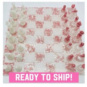 Diamonds and Pearls Chess Set- Full Size 12.5" Board - Etsy