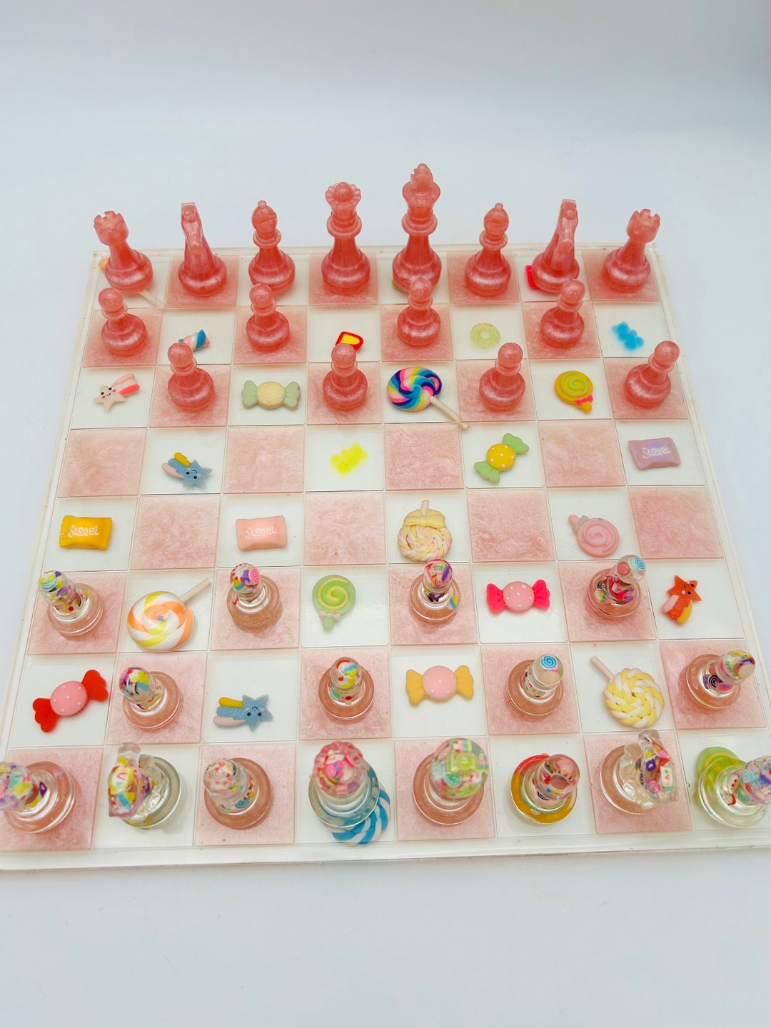 Ultimate Candy Crush Chess and Checkers - Set 12.5" Board - Etsy
