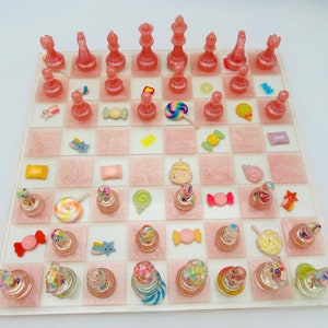 Ultimate Candy Crush Chess and Checkers - Set 12.5" Board - Etsy