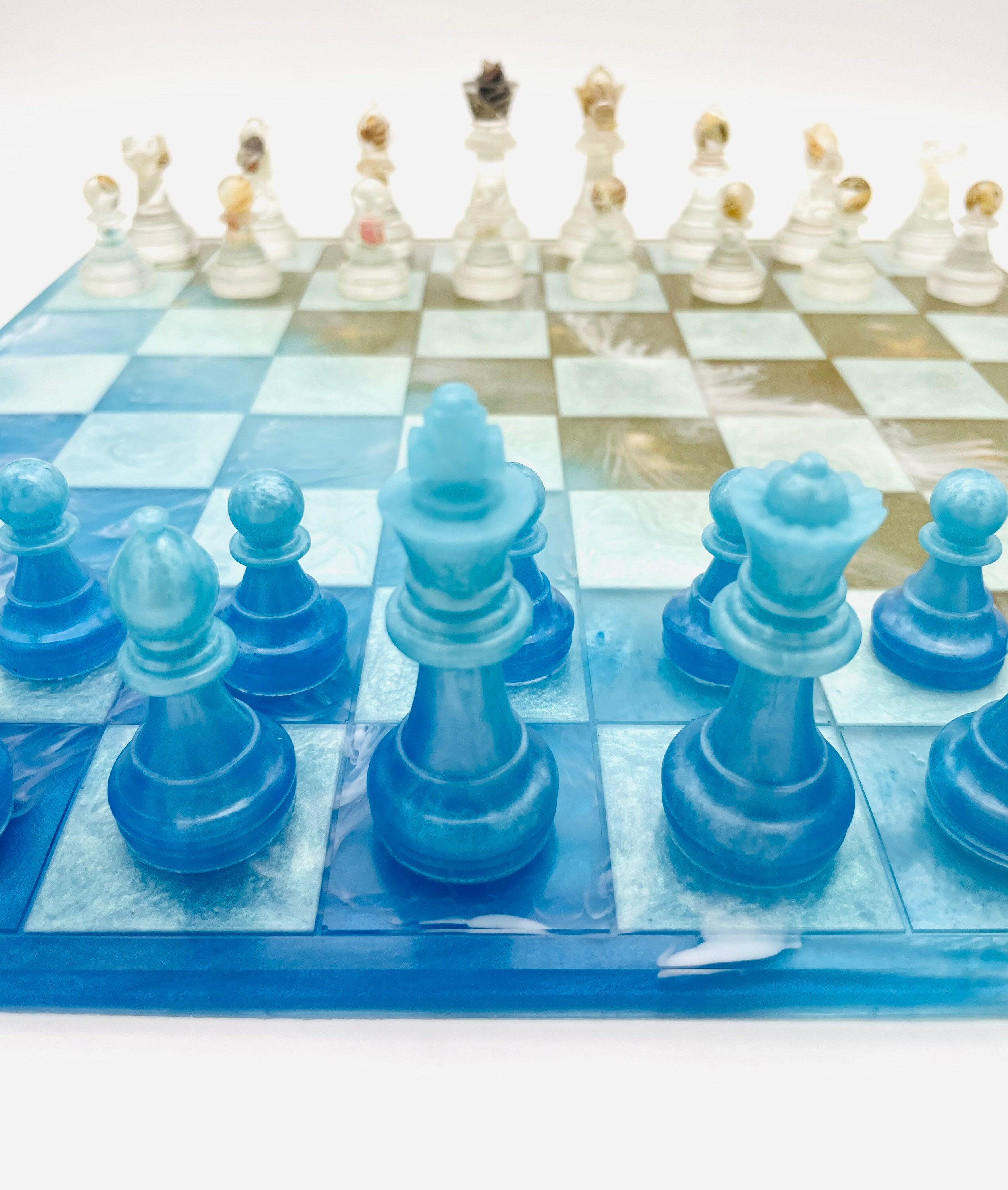 Ready to Ship Ocean Chess Set With 12.5" Board - Etsy